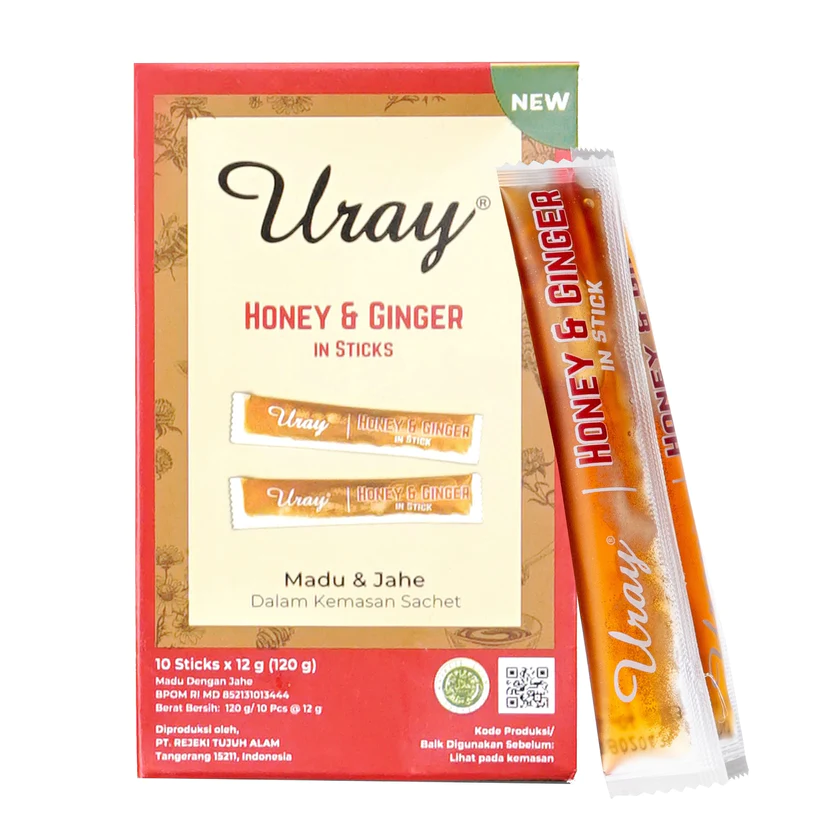 [Uray] Honey & Ginger in Sticks (10 sticks * 12g) – SUPERMARKET